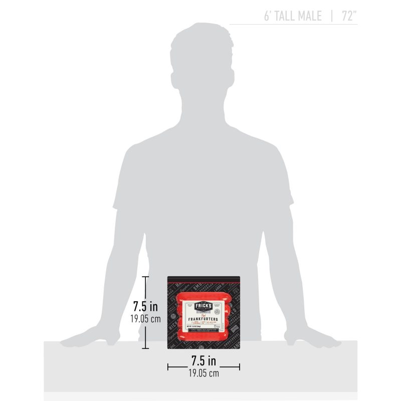 Red Frankfurters, 6 pk case | Sausage | Frick's Quality Meats