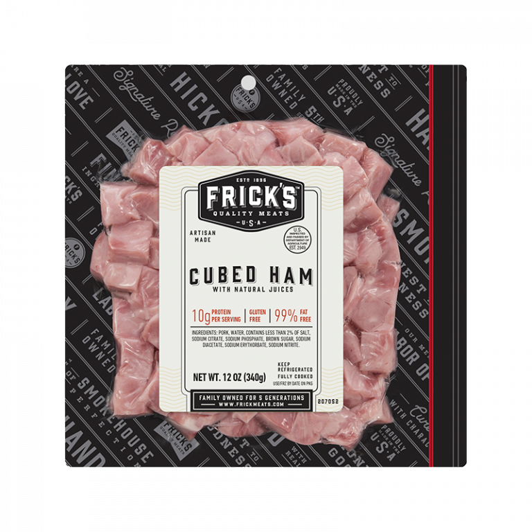 Cubed Ham, 12 oz | Boneless Ham | Frick's Quality Meats