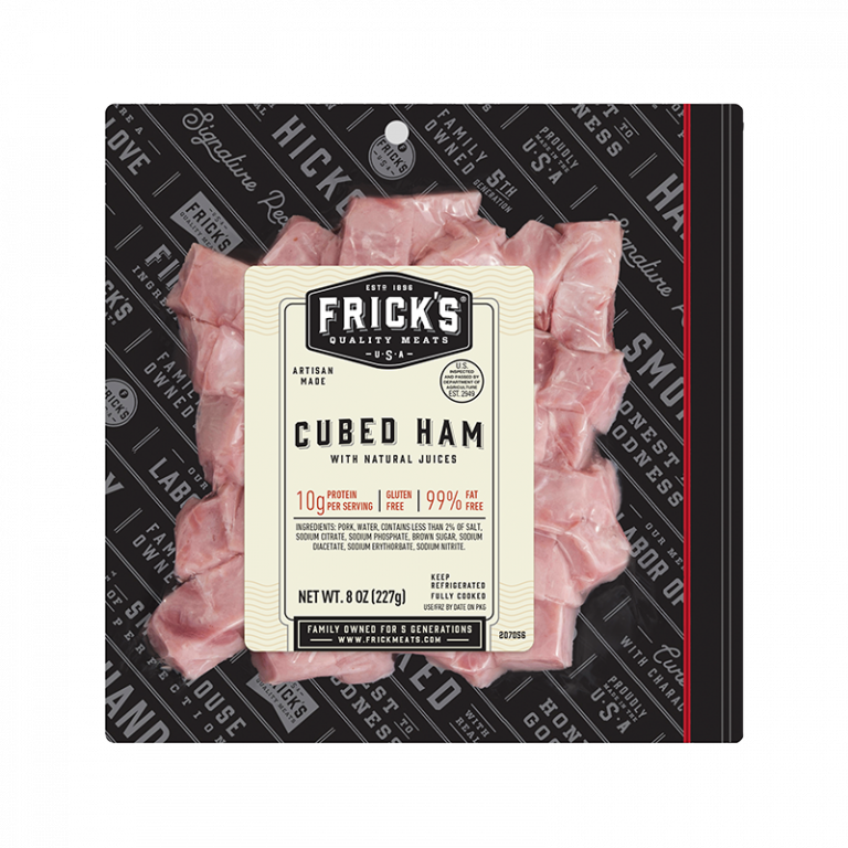 Cubed Ham, 8 oz | Boneless Ham | Frick's Quality Meats